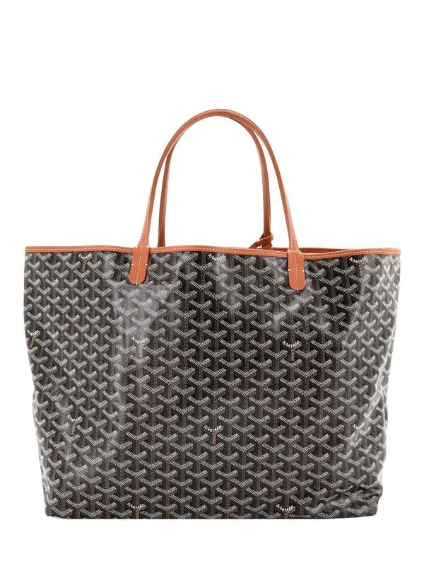 GOYARD Saint Louis Reversible Tote Coated Canvas And Printed Canvas Gm - Brown