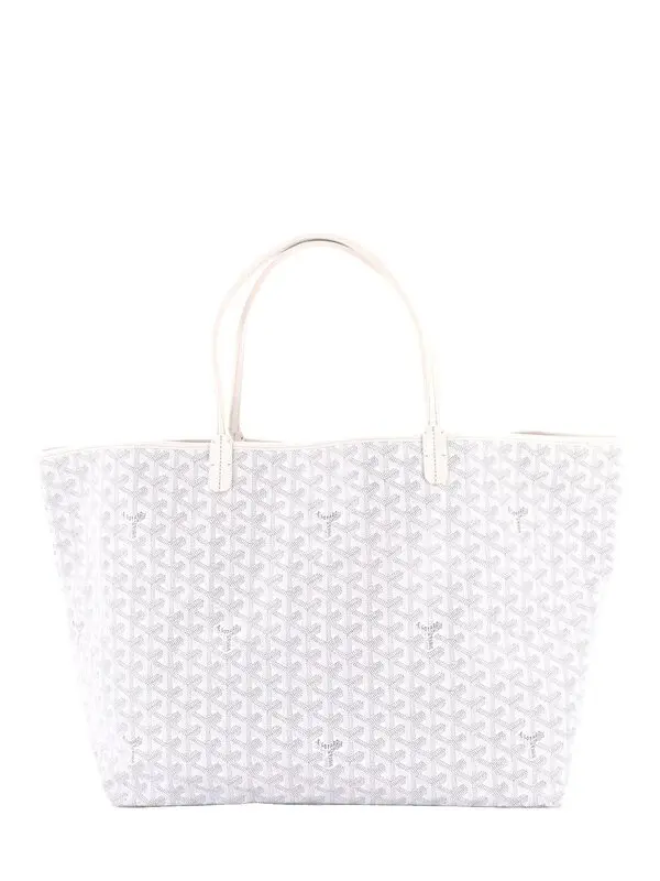 GOYARD Saint Louis Gm Tote Coated Canvas - White