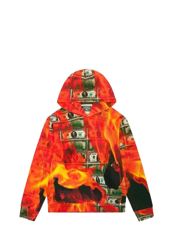 DENIM TEARS Graphic Print Hoodie - Orange