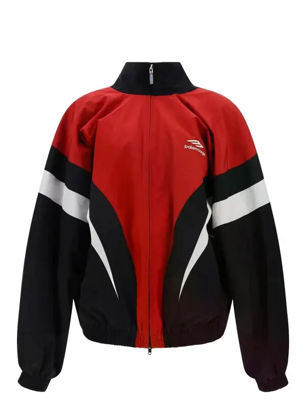 Balenciaga Colour-block Bomber Jacket - Black