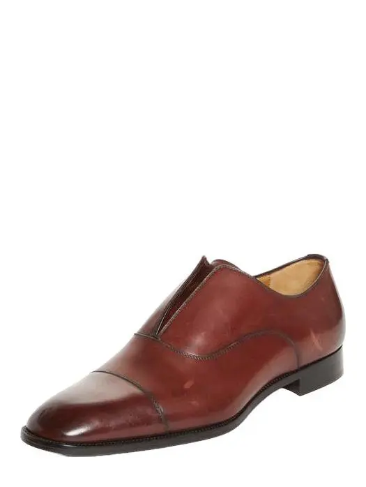 CHRISTIAN LOUBOUTIN Alpha Male Ii Cap-toe Slip-on Loafer - Cuoio