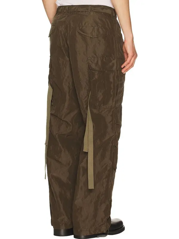 Sacai Treated Nylon Twill Pants - Khaki