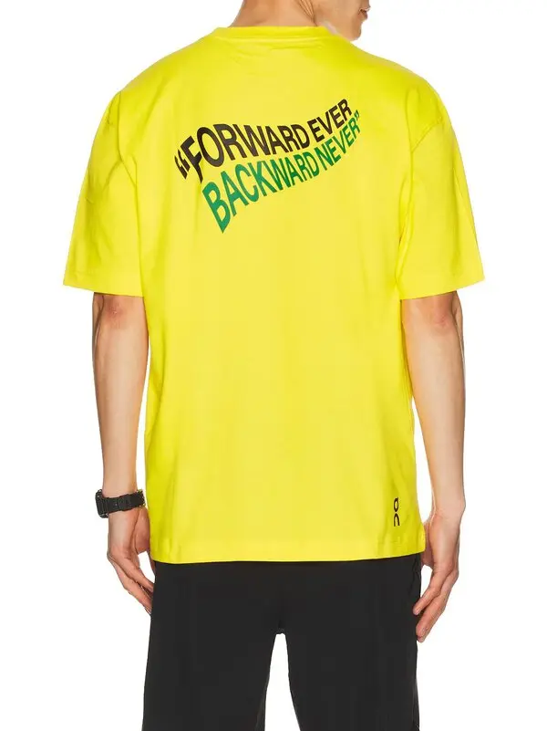 On X Walkgood La Club T-shirt In Yellow - Glow