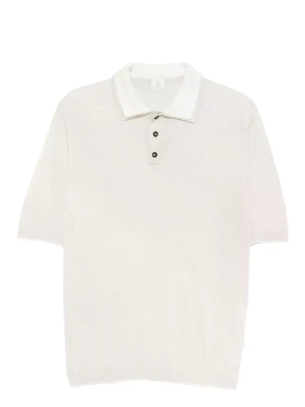 Eleventy Collared Button Polo Shirt - Neutrals