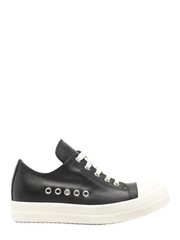 Rick Owens Leather Sneakers - Black