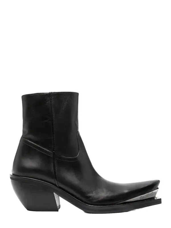 Acne Studios 70mm Cowboy Ankle Boots - Black