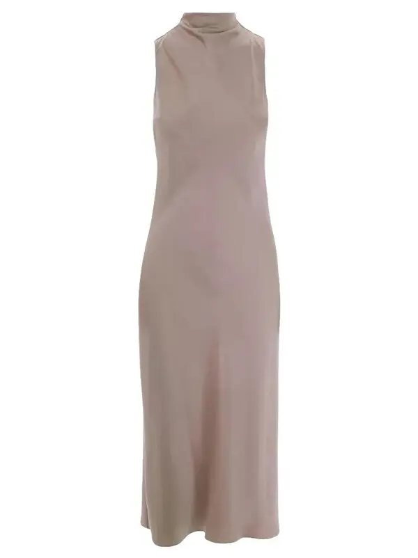 Patrizia Pepe Sleeveless Midi Dress - Neutrals