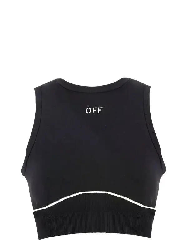 Off-White Off Stamp Seamless Logo Sports Bra - Black