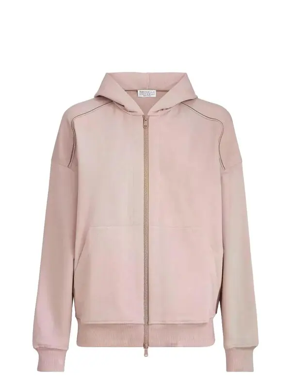 Brunello Cucinelli Hooded Zip-up Jacket - Pink