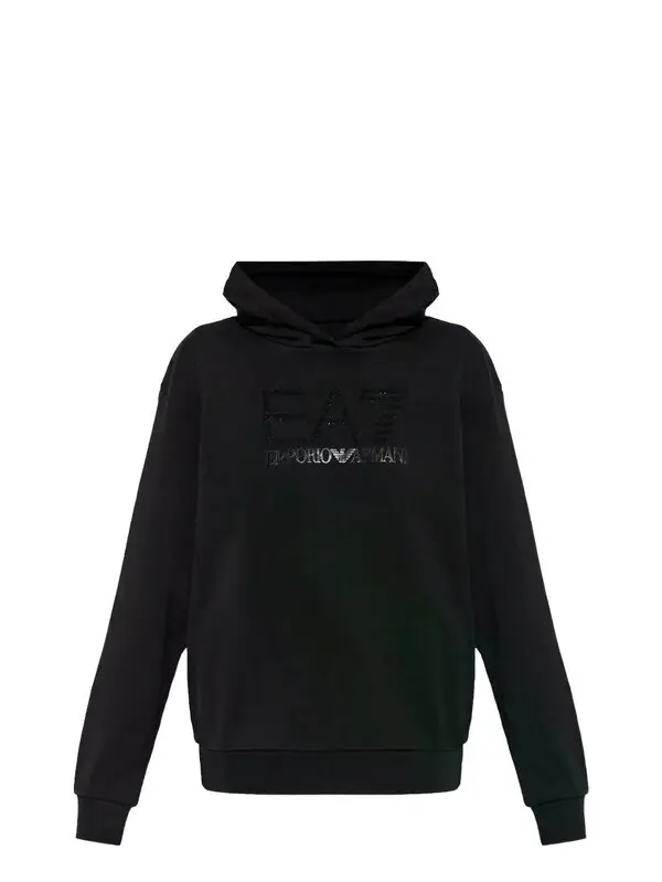 Emporio Armani Logo-detail Hoodie - Black