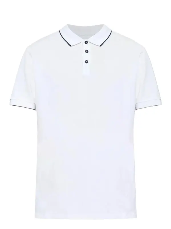 Giorgio Armani Piqué Polo Shirt - White