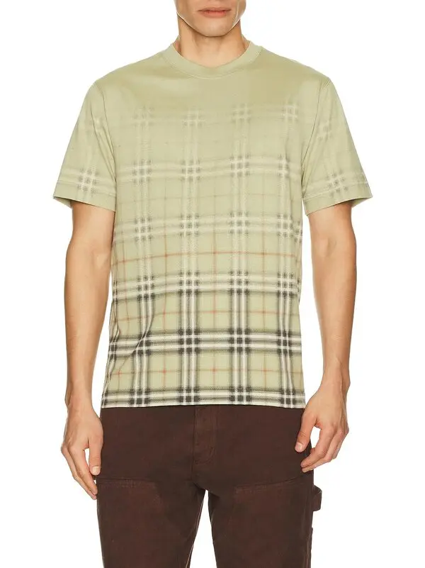 Burberry Ryan Check Tee - Glade Green Ip Check