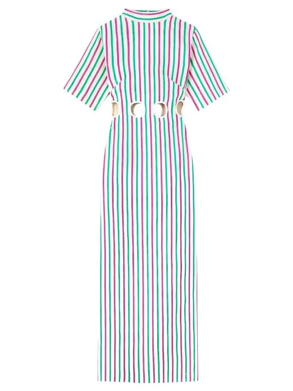 DESTREE Striped Maxi Dress - Purple