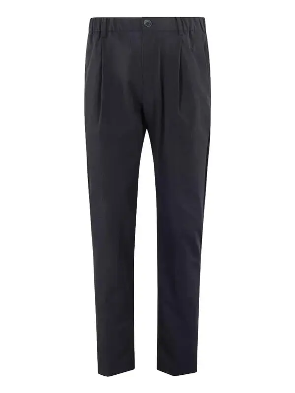 Herno Logo-plaque Pleated Trousers - Blue