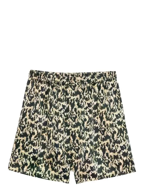 PETAR PETROV Animal-print Short - Black