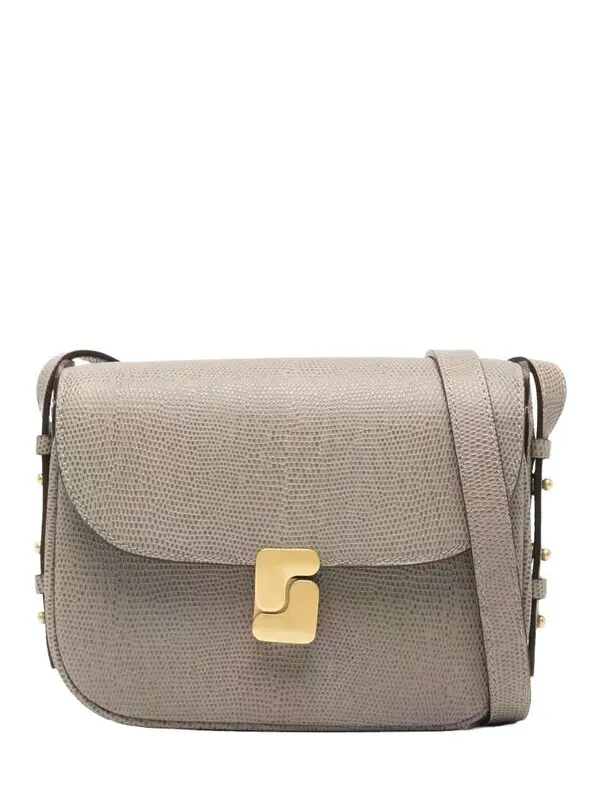 Soeur Mini Bellissima Textured Shoulder Bag - Grey
