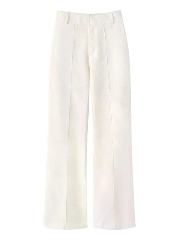 DESTREE Yoshi Jacquard Trousers - Neutrals