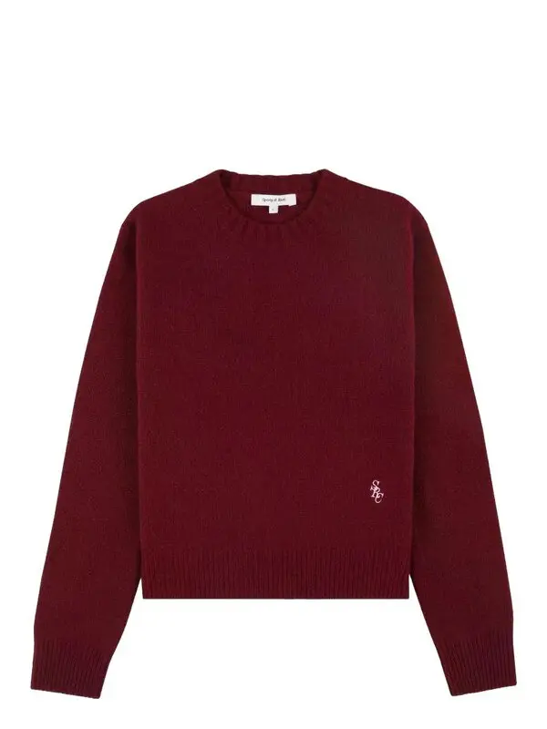 SPORTY & RICH Cashmere Sweater - Red