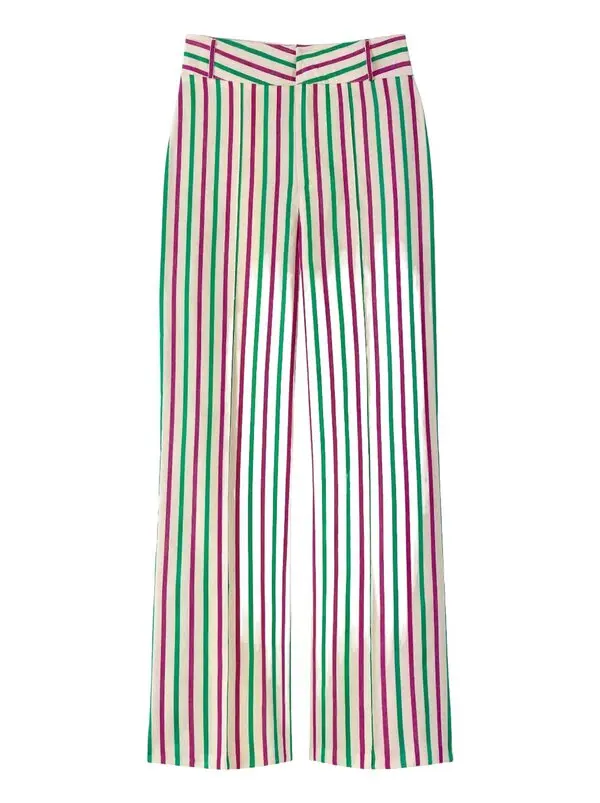 DESTREE Striped Pattern Trousers - Green