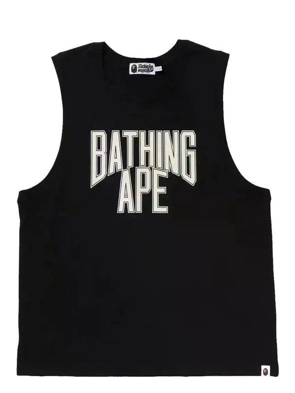 A BATHING APE Summer Cut-off Tank Top - Black