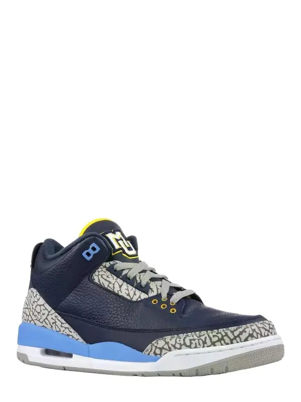 JORDAN 3 Marquette Pe Lace-up Sneakers - Blue