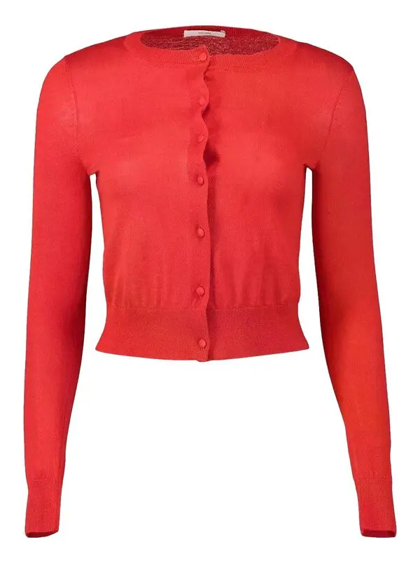 Adam Lippes Button-up Cardigan - Red