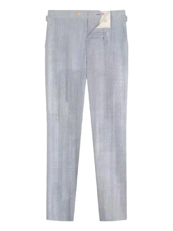FURSAC Striped Straight-leg Trousers - White