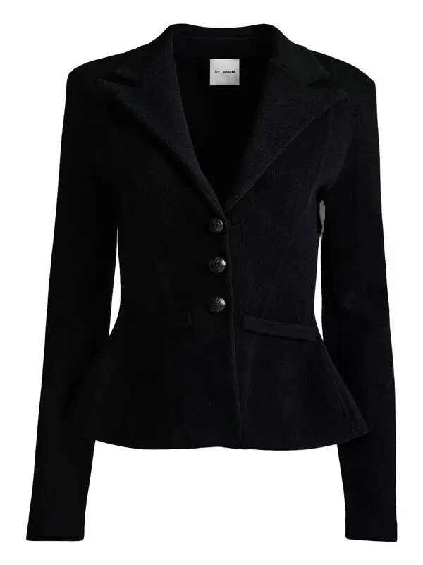 St. John Buttoned Jacket - Black