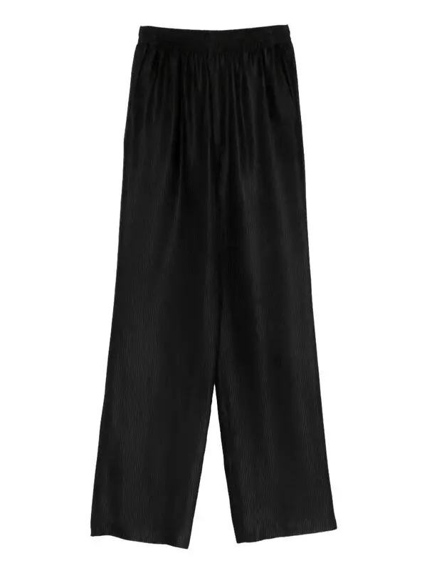PETAR PETROV Striped Shadow Run Trousers - Black