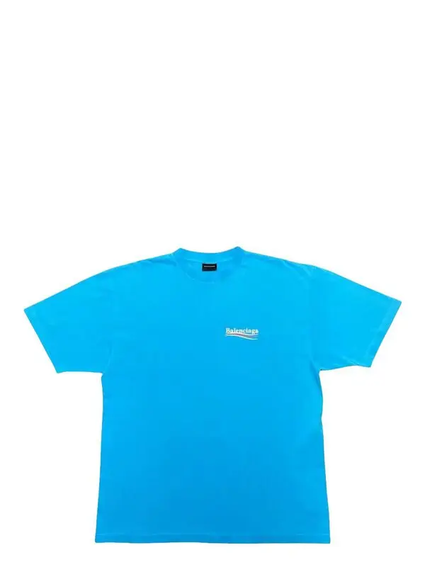 Balenciaga Political Campaign T-shirt - Blue