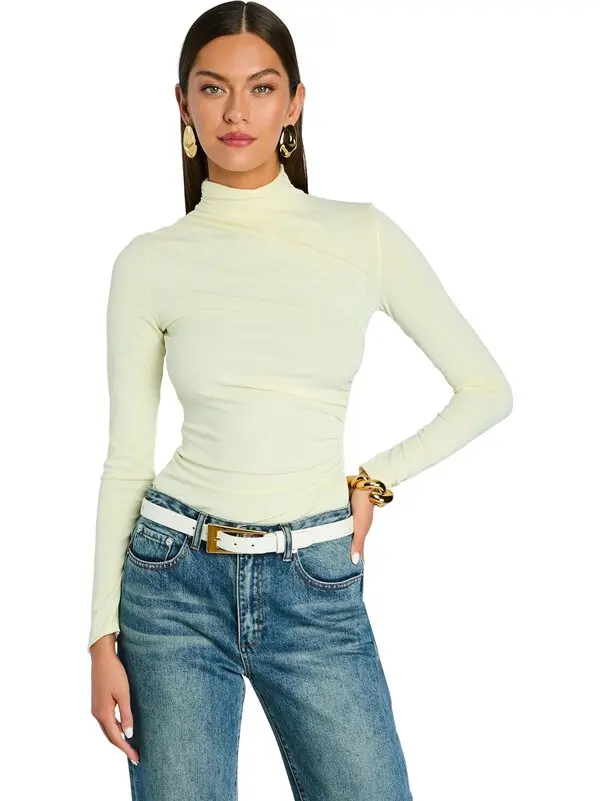 SEROYA Vivienne Top - Pastel Yellow