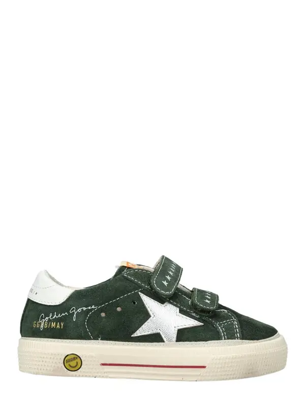 GOLDEN GOOSE May Suede Sneakers - Green