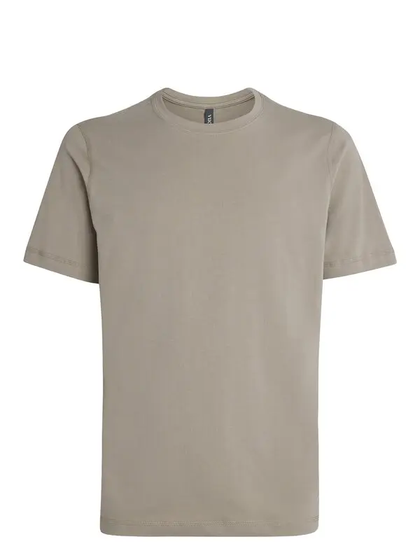Vuori Cotton-blend Tuvalu T-shirt - Beige