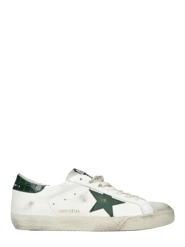 Golden Goose Leather Super-star Sneakers - Green