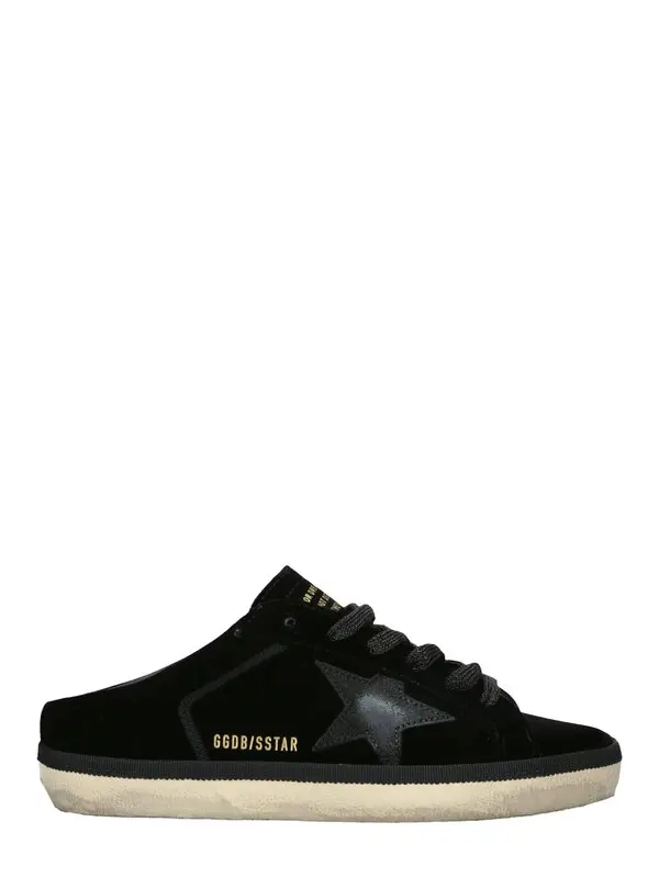 GOLDEN GOOSE Velvet Super-star Sabot Sneakers - Black