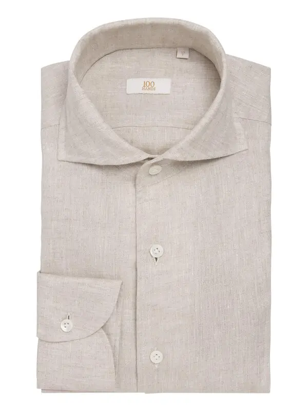 100HANDS Linen Shirt - Beige