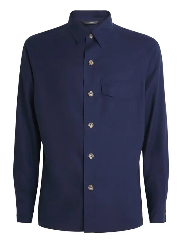 Colombo Cashmere Shirt - Navy