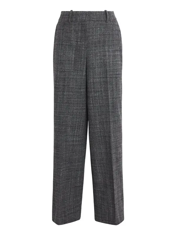 Theory Wool-blend Tailored Trousers - Grey