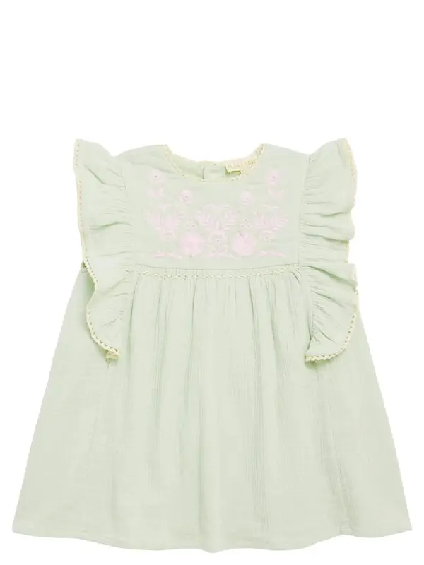 LOUISE MISHA Cotton Embroidered Ana Dress - Ivory