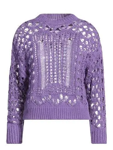 Liviana Conti Knitted Crewneck Sweater - Purple