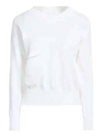 Alpha Studio Cotton Knit Sweater - White