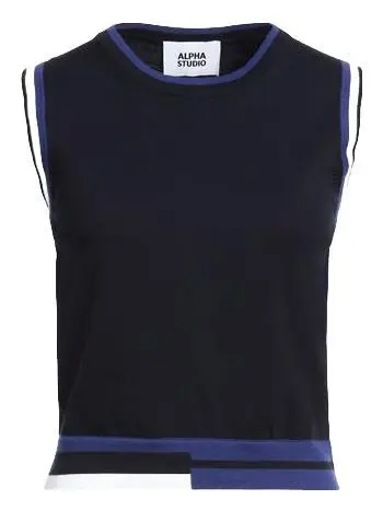Alpha Studio Sleeveless Knitted Top - Blue