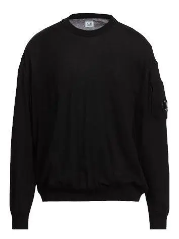 C.P. COMPANY Cotton Knit Sweater - Black