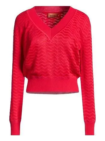 Missoni Knitted Two-tone Sweater - Red
