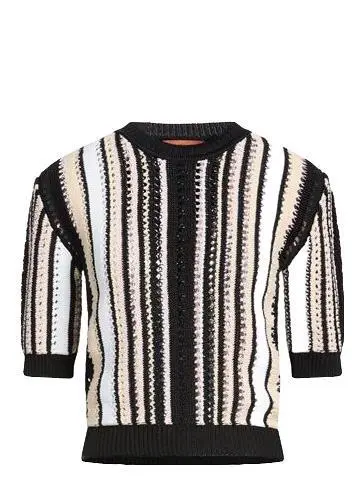 Missoni Knitted Short Sleeve Sweater - Black