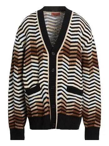 Missoni Wool Intarsia-knit Cardigan - Beige