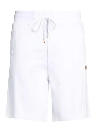 Versace Cotton Fleece Shorts - White