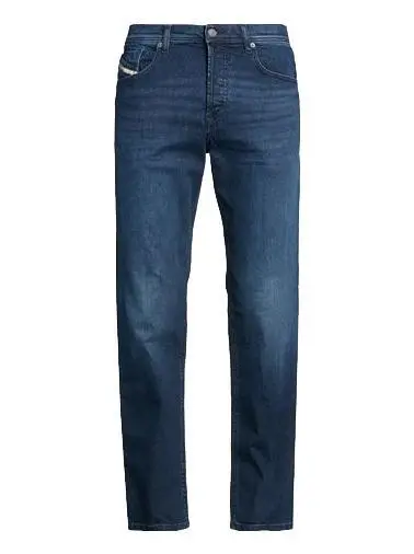 Diesel Tapered Jeans In Cotton And Elastane - Blue