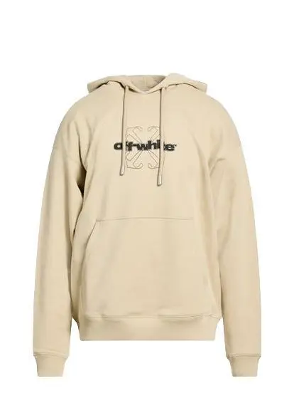 OFF-WHITE™ Cotton Sweatshirt With Logo - Beige