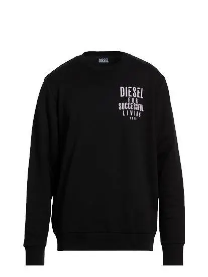 Diesel Cotton-blend Crewneck Sweatshirt - Black